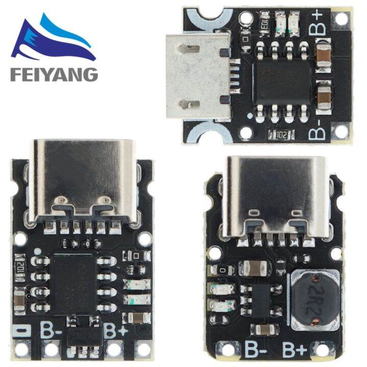 TP4057 1A lithium battery charging board module Polymer battery Type-C port with protection,over ...