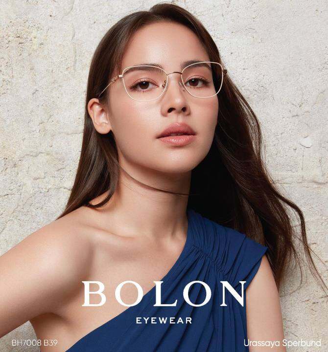 กรอบแว่นสายตาโบลอน BOLON รุ่นBH7008 สีGold Wine Red/B63,Rose Gold Beige/B39 *แท้100% | Lazada.co.th