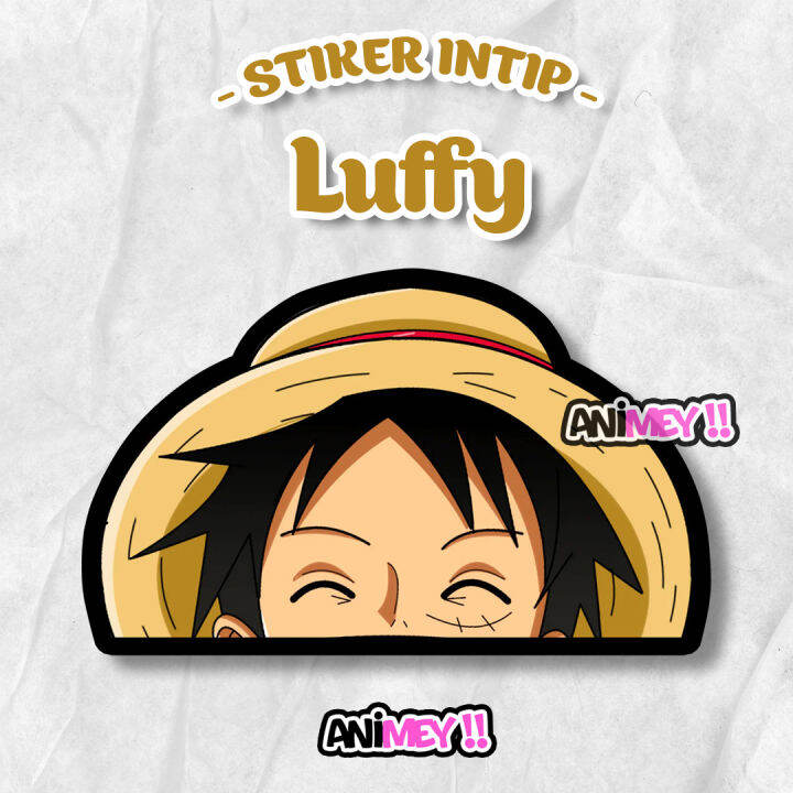 Stiker Intip Luffy One Piece / Sticker Anime Waterproof | Lazada Indonesia