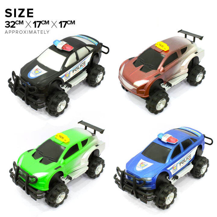 Alphar Police Car Truck Inertia SUV Car Toys for Kids Friction Power ...