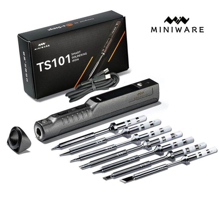 Miniware TS101 Soldering Iron Electric 65W Temperature Programmed LCD ...