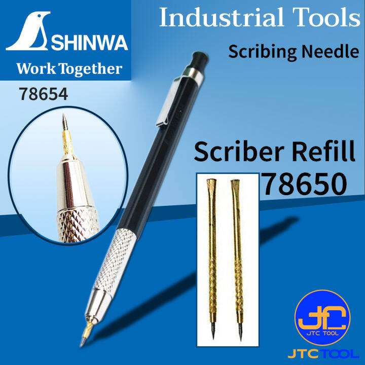 Shinwa ปากกาขีดเหล็กแบบเสียบกระเป๋า - Scribing Needle No.78654 | Lazada ...