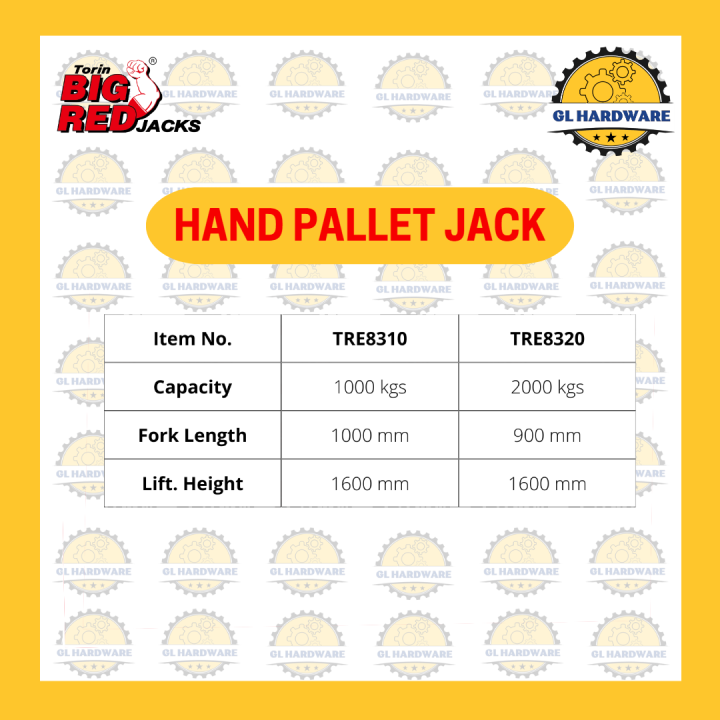 Big Red Hand Pallet Stacker | Lazada PH