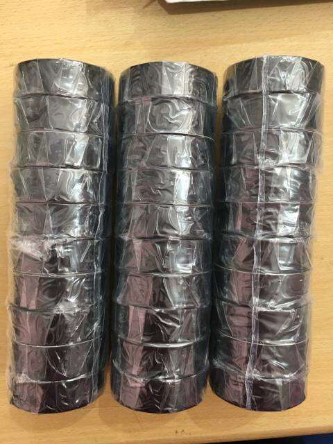 1 pack isi10 Pcs Wisco Lem Lakban Hitam Kecil Solasi Hitam Kecil Harga ...