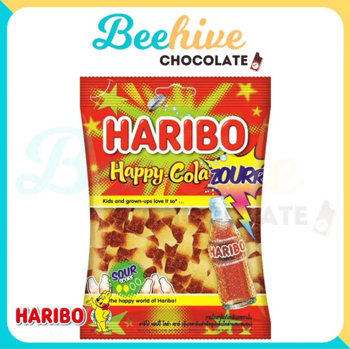 Haribo Cola Zour Sour Gummy 80g [Expiry: 26 Nov 2022] | Lazada