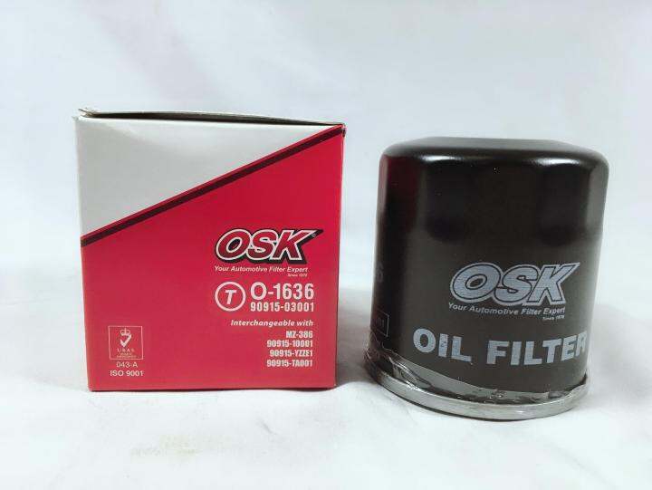 TOYOTA COROLLA EE80,EE90 OIL FILTER OSK BRAND (O-1636)90915-03001 | Lazada