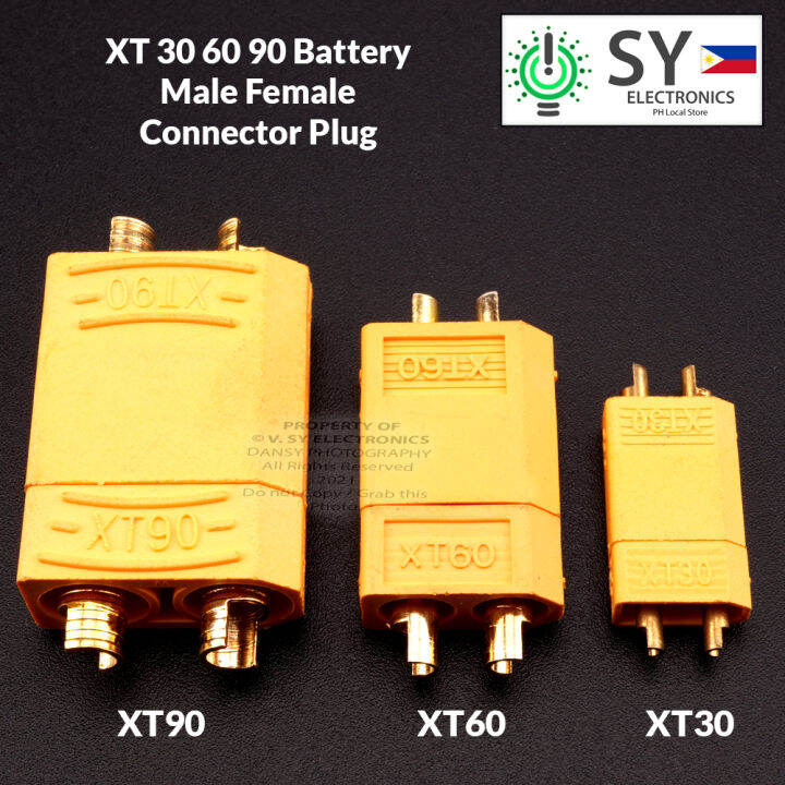 XT30 / XT60 / XT90 Male Female Pair Battery Jack Plug Gold Plated Power ...