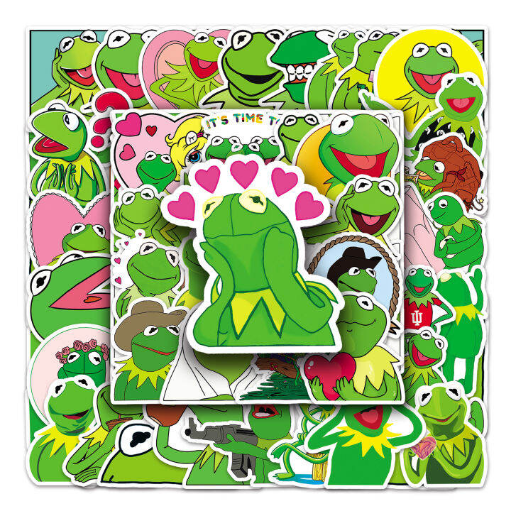 เซซามีสตรีท (芝麻街)KAWS กบเคอร์มิท Sesame Street sticker สติกเกอร์กันน้ำ ...