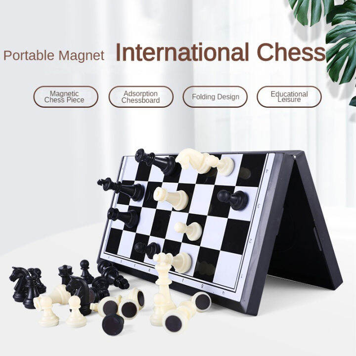 Magnetic International Chess Foldable For Convenient Storage Magnetic ...