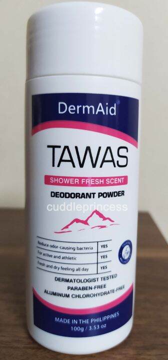 Dermaid Tawas Shower Fresh Scent Deodorant Powder 100g | Lazada PH