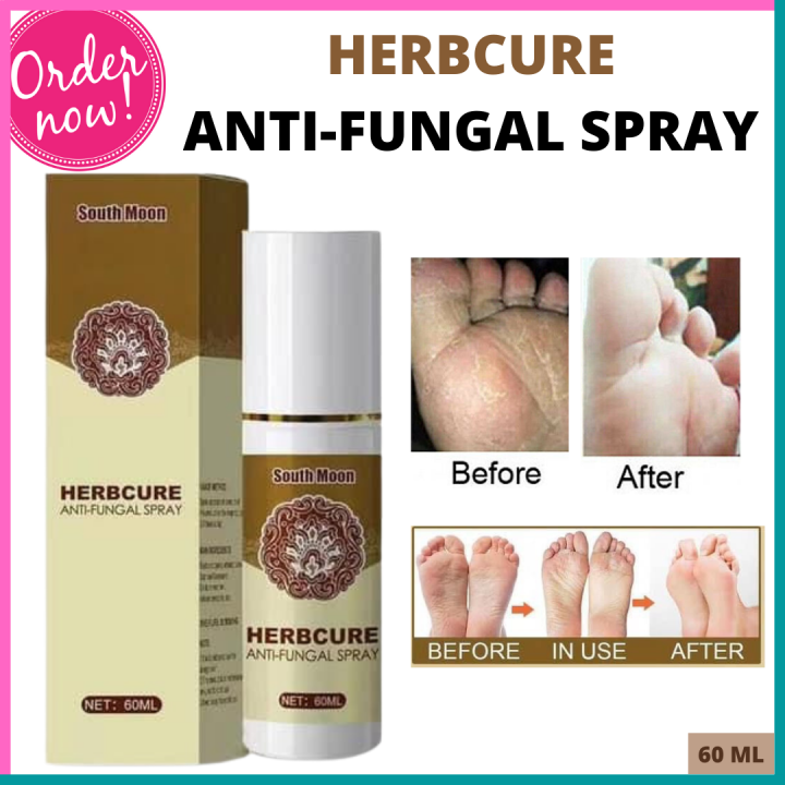 HERBCURE ANTI-FUNGAL SPRAY Fungal Combat Feet Spray 60ml, Anti Fungal ...