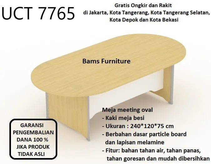 meja diskusi meja kerja meja kantor meja meeting oval meja merek uno di ...