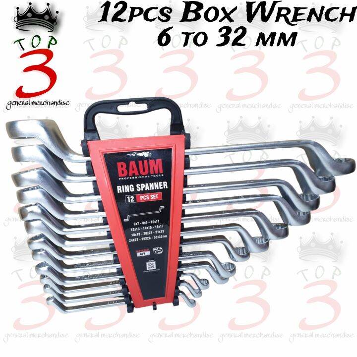 Original Baum 12Pcs Box Wrench Set 6-32mm (Box Wrench) | Lazada PH