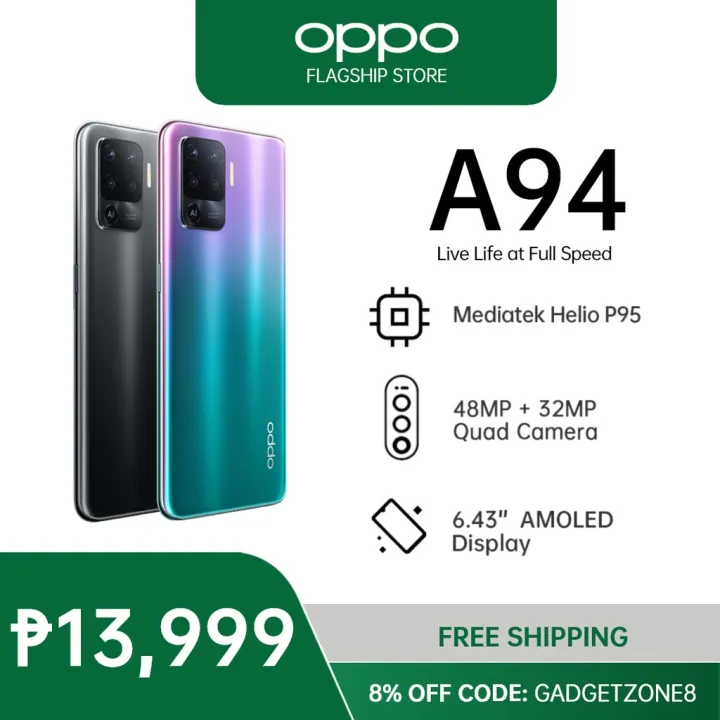 OPPO A94 8+256GB | 6.43" Screen | 48MP AI Quad Camera | 30W VOOC Flash ...