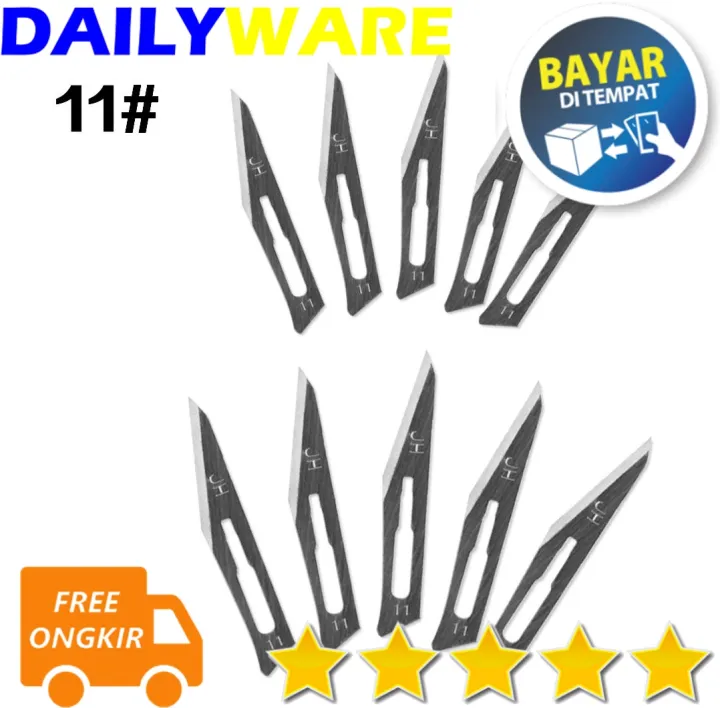 Mata Pisau Bedah Medis Bisturi Surgical Blade Operasi No. 11 #11 Set ...