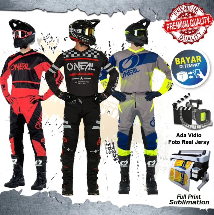 Tshirt Kaos Jersey Baju Set Celana Motor Motocross Cross Jerset Trabas ...