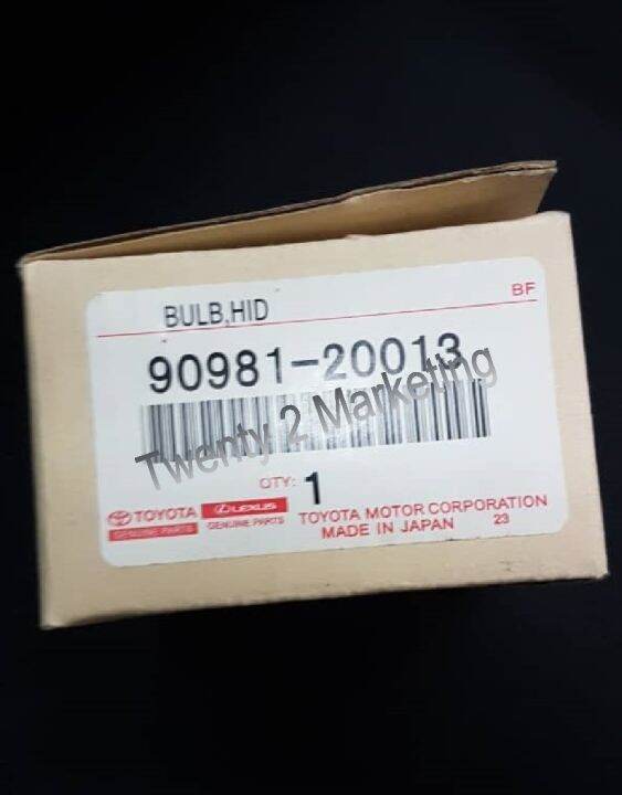 TOYOTA D4S HID Bulb (90981-20013) - 100% Original | Lazada