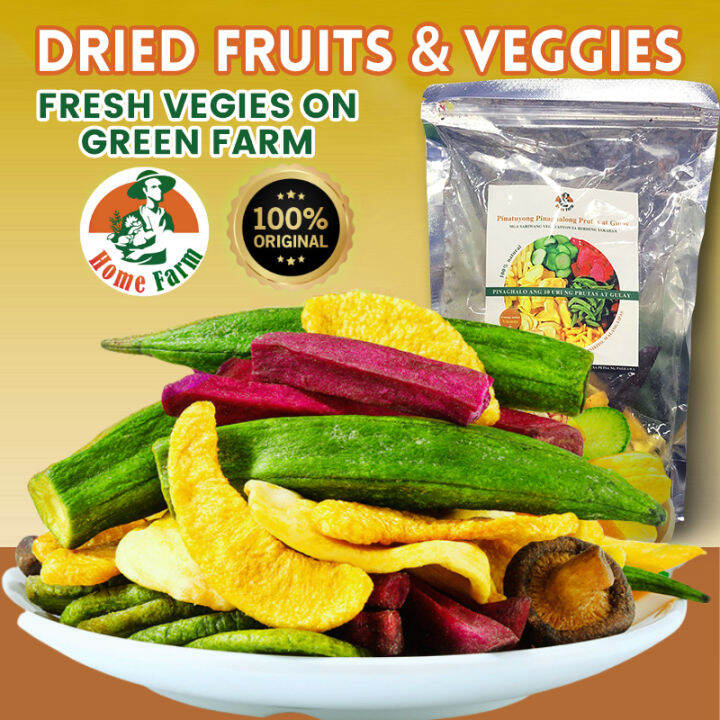 Home Farm Dried Fruits Veggie Chips Mixed 10 Kinds of Fruits and Crispy ...