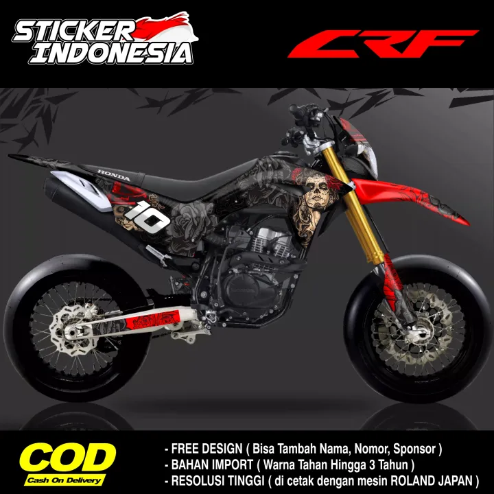 STIKER DECAL CRF 150 - stiker dekal crf 150 full body design simpel ...
