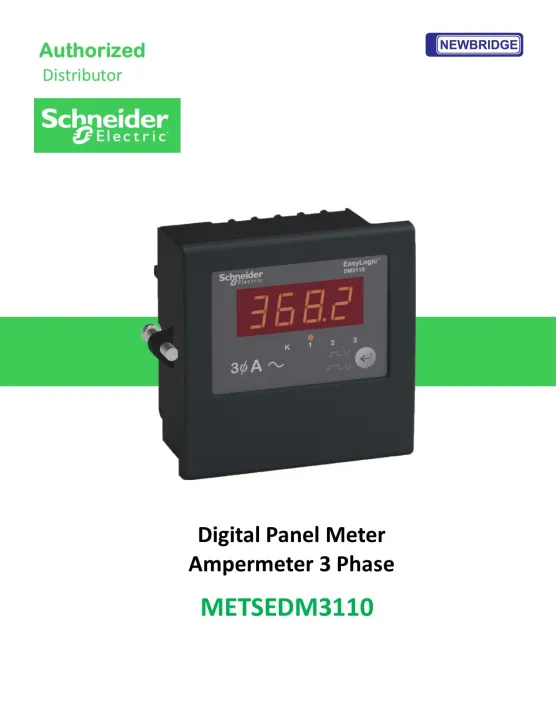 Digital Panel Meter DM3000 - Ampermeter - three phases by Schneider ...