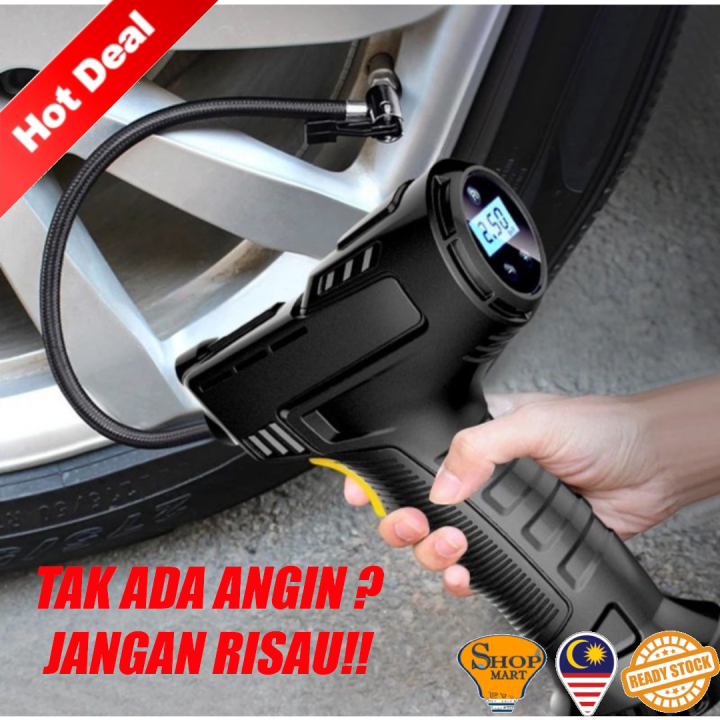 120W Car Tire Inflator Tire Wheel Air Compressor Analog Meter Digital ...