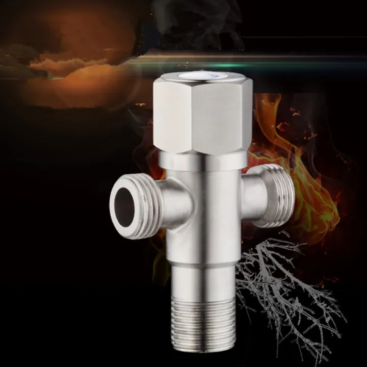 The morning dew stainless steel Angle of double outlet Angle valves one ...