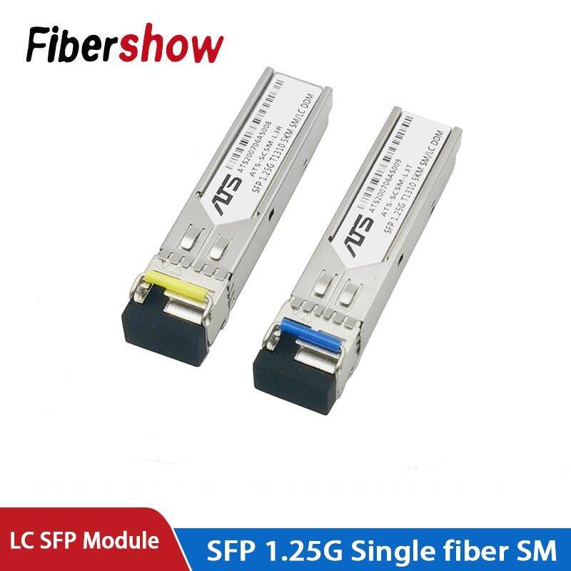 ☁♗♗ 1Gb LC SFP Module single fiber Optical Transceiver Gigabit Fiber ...