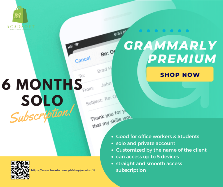 Grammarly Premium 6 Months | Lazada PH