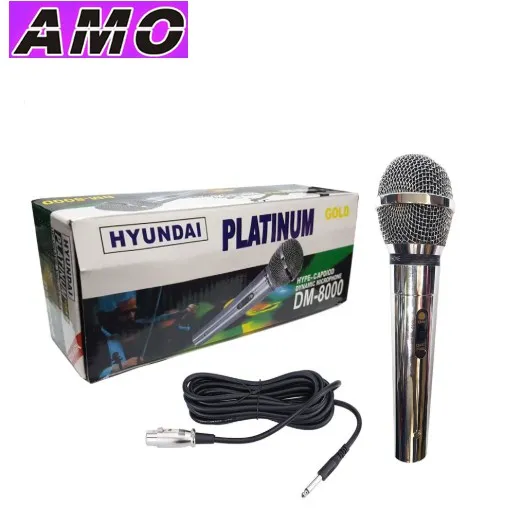 Hyundai Platinum DM-8000 Professional Hyper-Cardioid Dynamic Gold Microphone | Lazada PH