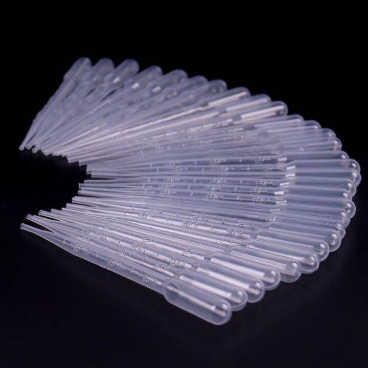 PINGIA 1/2/3/5/10ML Plastic Experiment Supplies Eye Droppers Chemical ...