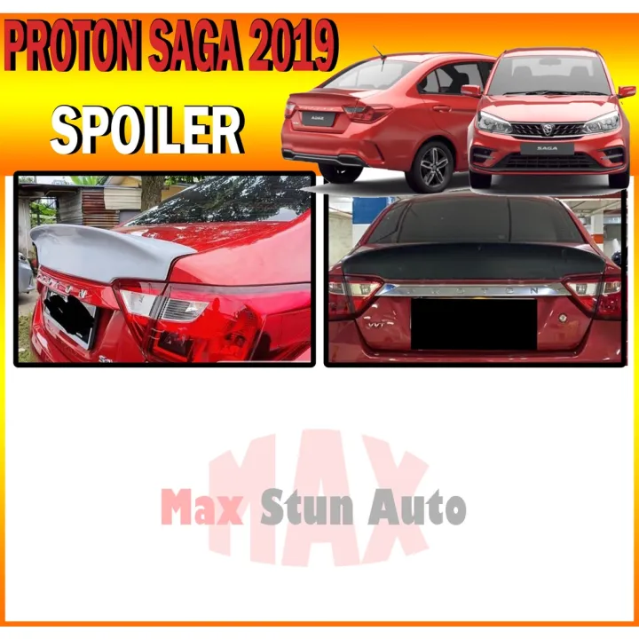 PROTON SAGA VVT REAR TURNK SPOILER DUCKTAIL MATERIAL FIBER SPOILER FOR ...