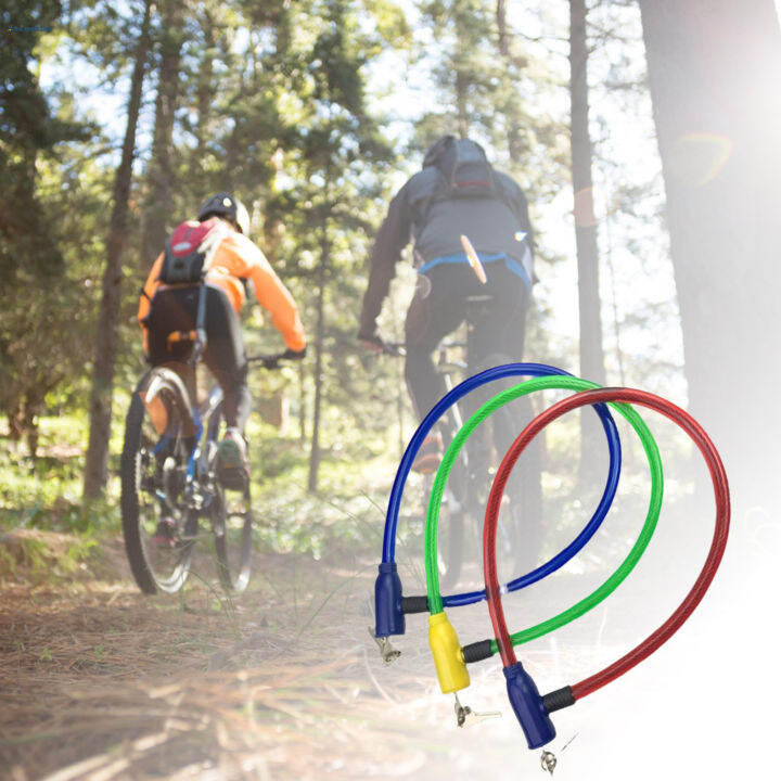 Ai Mai kunci pengaman sepeda logam, kunci kabel sepeda rantai sepeda ...