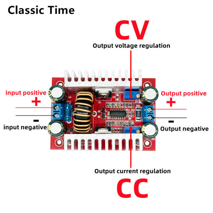 Konverter Step-up DC 400W 15A, modul Step Up pengisi daya tegangan ... Konverter Step-up DC 400W 15A, modul Step Up pengisi daya tegangan ...