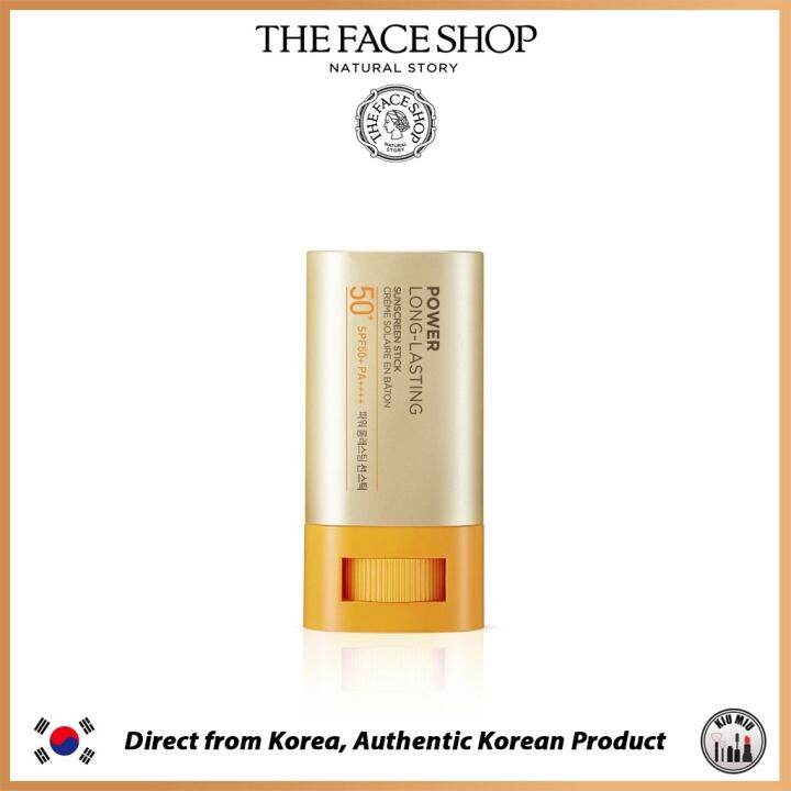 suncream THE FACE SHOP POWER LONG-LASTING SUN SCREEN STICK SPF50 PA ...