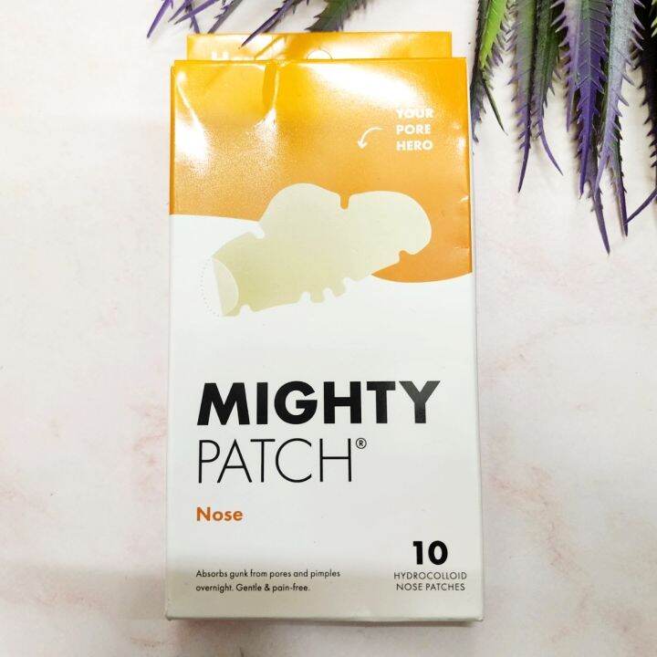 แผ่นแปะสิว สำหรับจมูก Mighty Patch, Nose 10 Hydrocolloid Patches [Hero ...