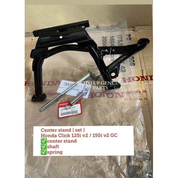 ♛Center stand set with shaft and spring Honda Click 125i v2 150i v2 Gc ...