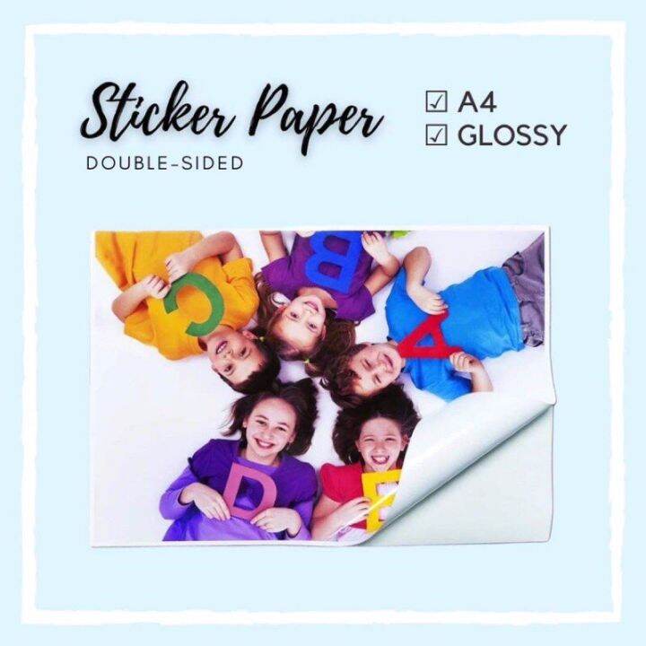 20Sheets A4 Glossy Photo Sticker Paper for Inkjet Printers 135g | Lazada PH