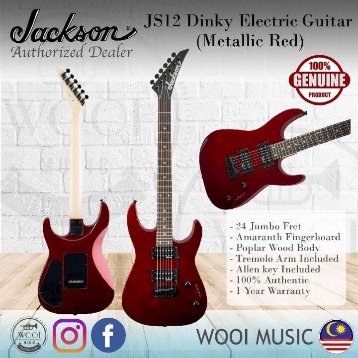 Jackson JS Series Dinky JS12 Electric Guitar (24 Frets) - Metallic Red | Lazada