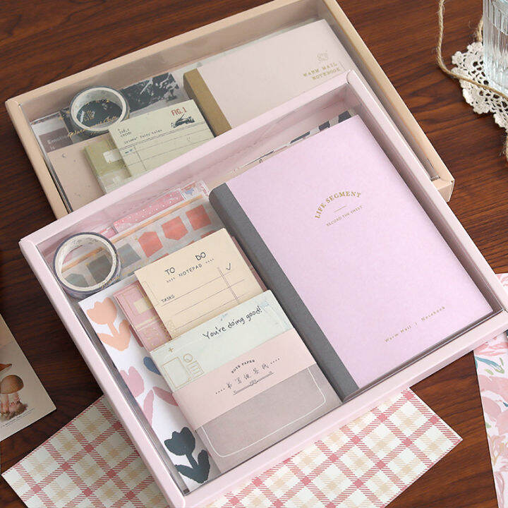 A6 Diary Gift Set DIY Journal Kit Kawaii Notebook Scrapbook Stationery ...