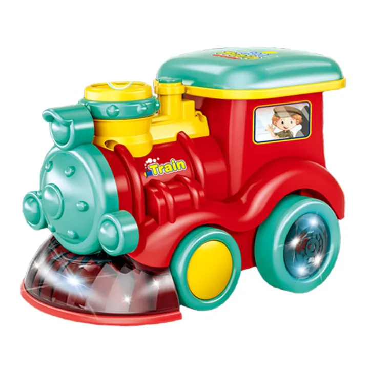 Electric Walking Train Bubble Maker Automatic Bubble Blower Machine Toy ...