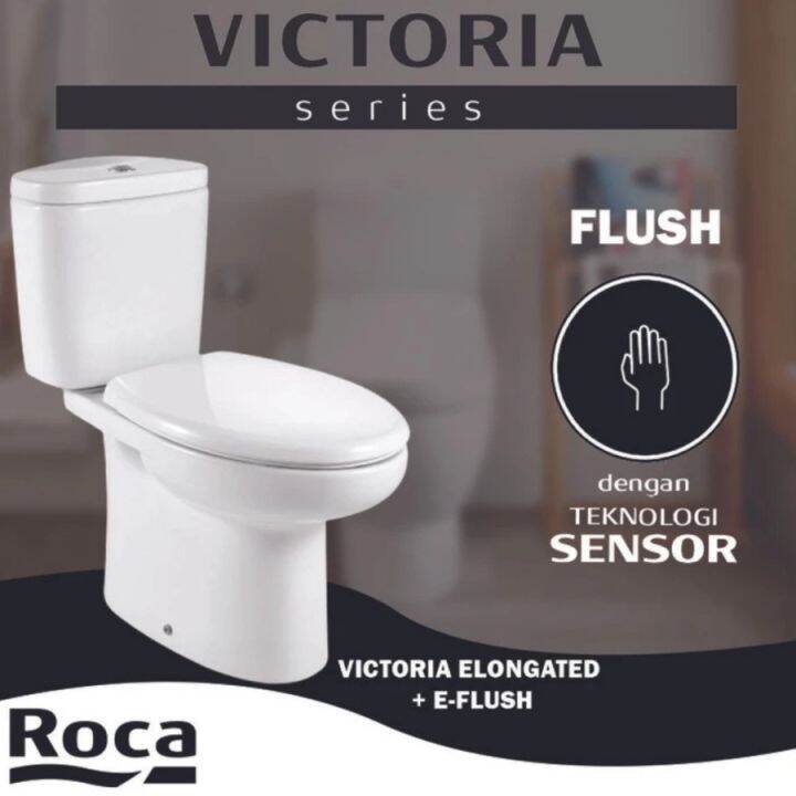 ROCA Closet Victoria Elongated Sensor Eco flush | Lazada Indonesia