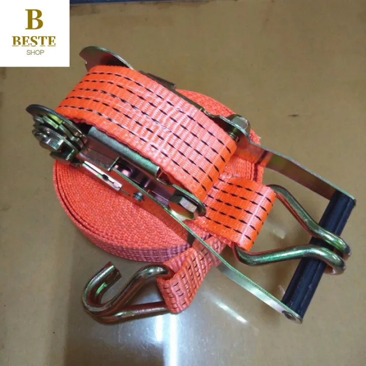 【Ready Stock】Heavy Duty Ratchet Tie Down Cargo Lashing Belt 2 Inches 10 ...