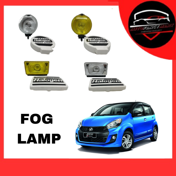 PERODUA MYVI / VIVA / KANCIL HALOGEN SPORT LIGHT CAR YELLOW FOG LAMP ...