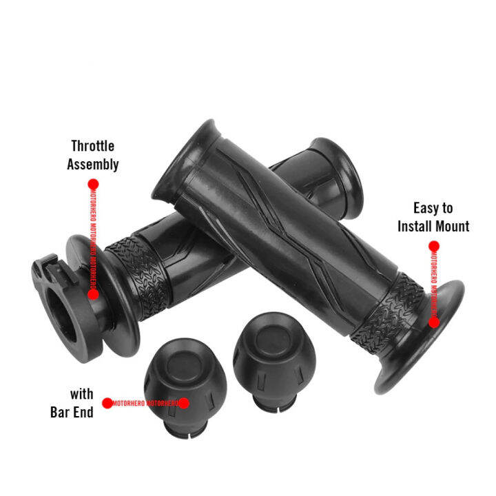 Yamaha Genuine Handle Grip Assembly with Bar End Plug Throttle Cable ...