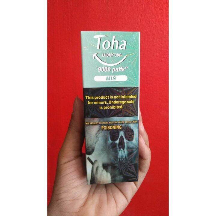 Hot gwbe89 MINTS TOHA LUCKY CUP 9000 PUFFS | Lazada PH