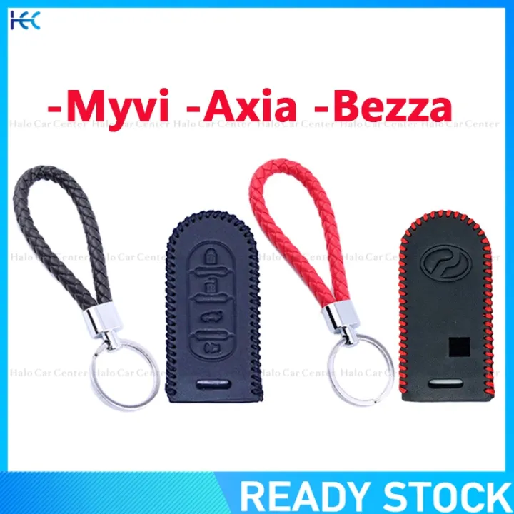 【Ready Stock】100 Genuine Leather Key Cover For Perodua Myvi Axia Bezza ...