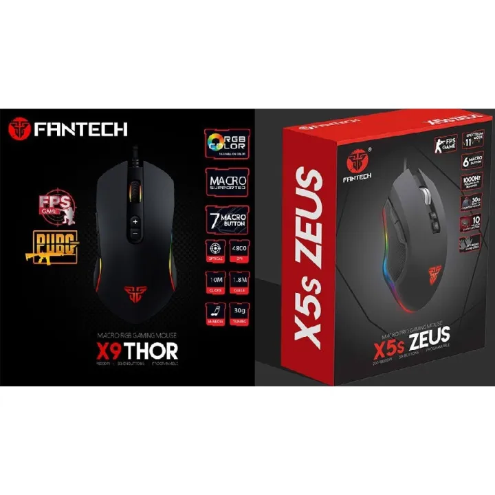 Fantech Zeus X5s X2 High Grade USB Wired Gaming Mouse Light | Lazada PH