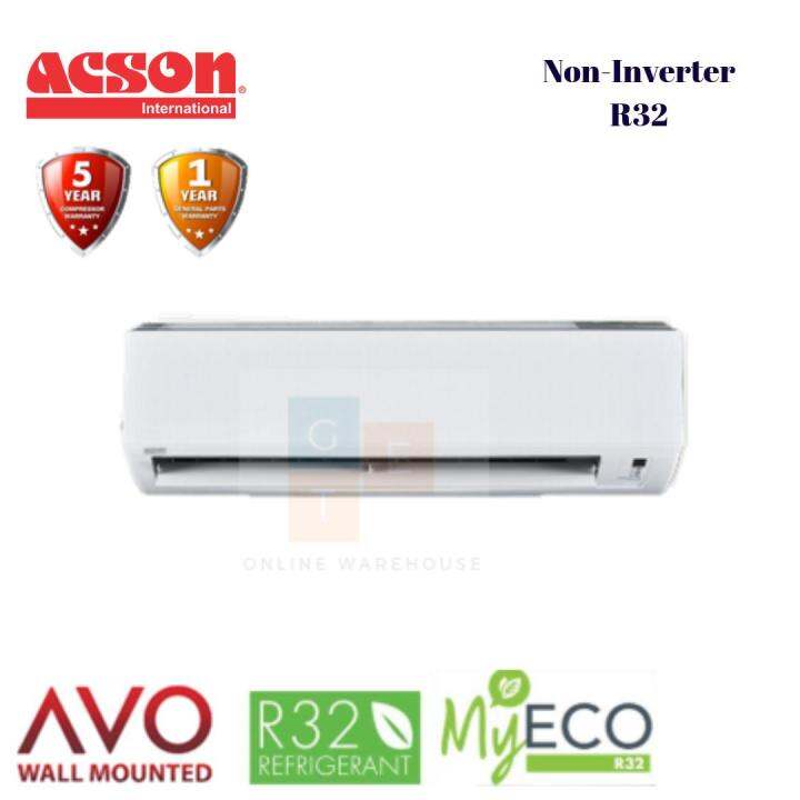 Acson 2.5hp R32 Non-Inverter AVO Wall Mounted Air-Conditioner A3WM25N ...