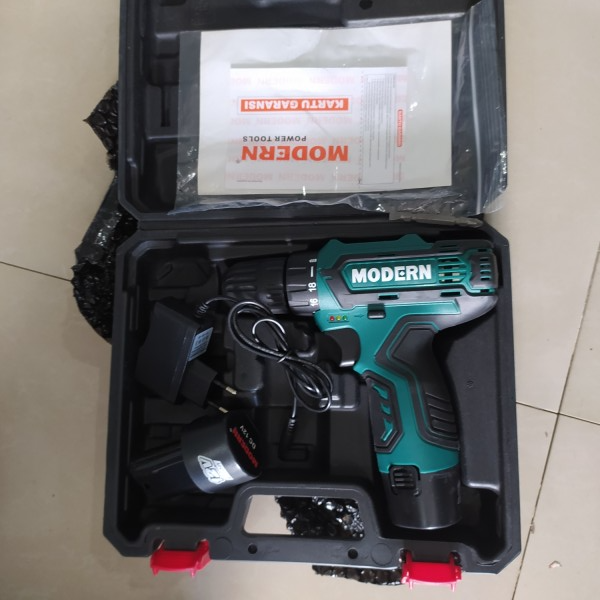 MODERN M-12V Bor Cordless Drill Baterai Tangan Charger Cas M12V Mesin ...