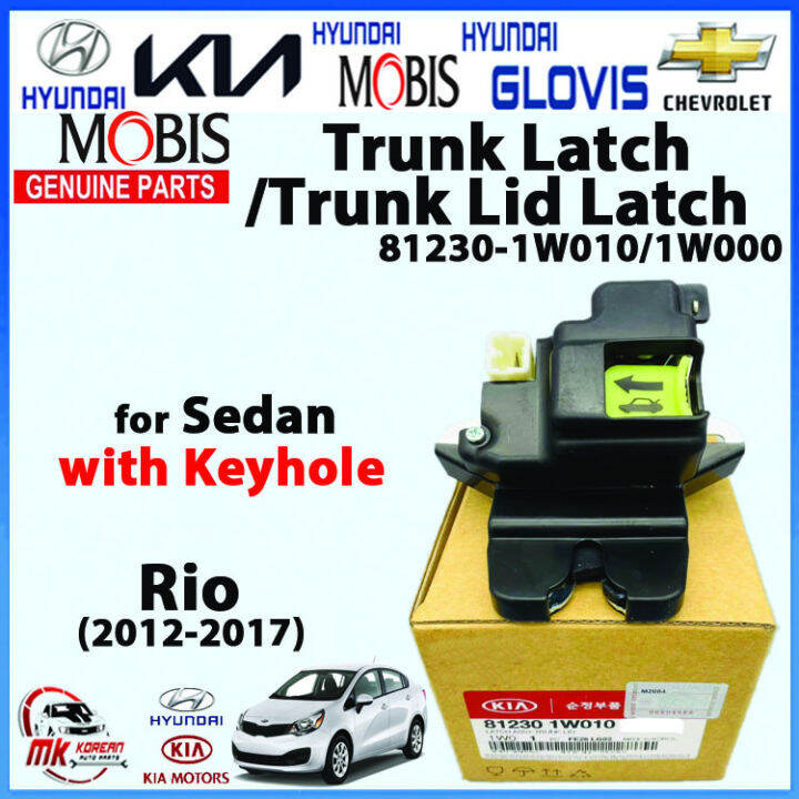 [GENUINE] Trunk Latch/Trunk Lid Latch for Rio(2012-2017). Sedan. with ...